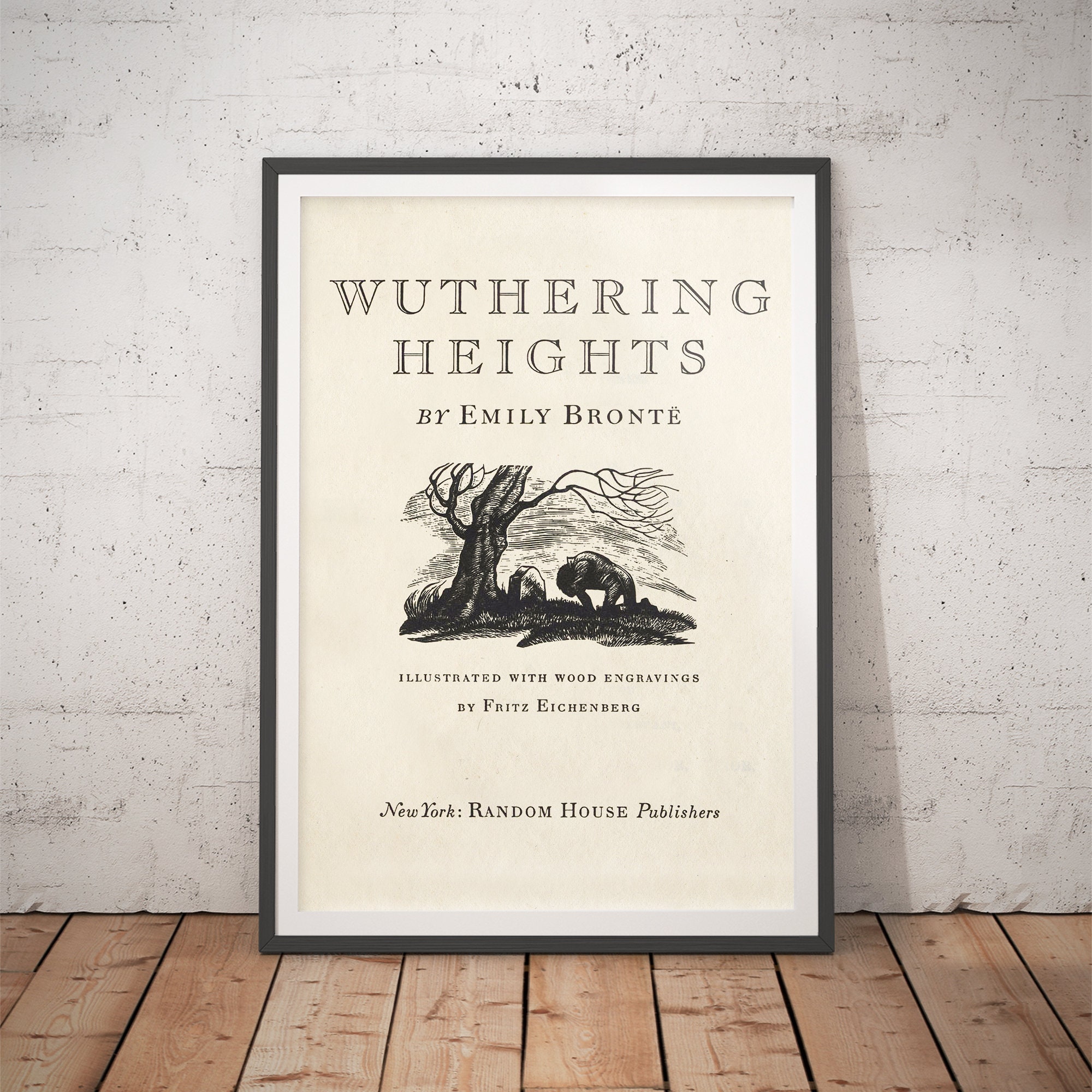 Wuthering Heights Book Cover Poster