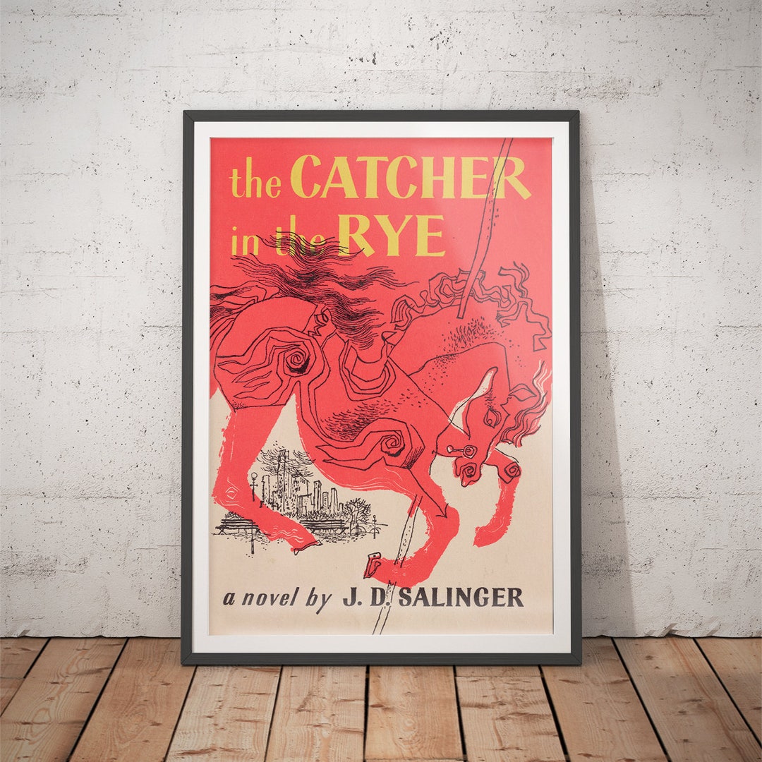 The Catcher in the Rye Poster - Book Cover Posters - Book Lover Gift ...
