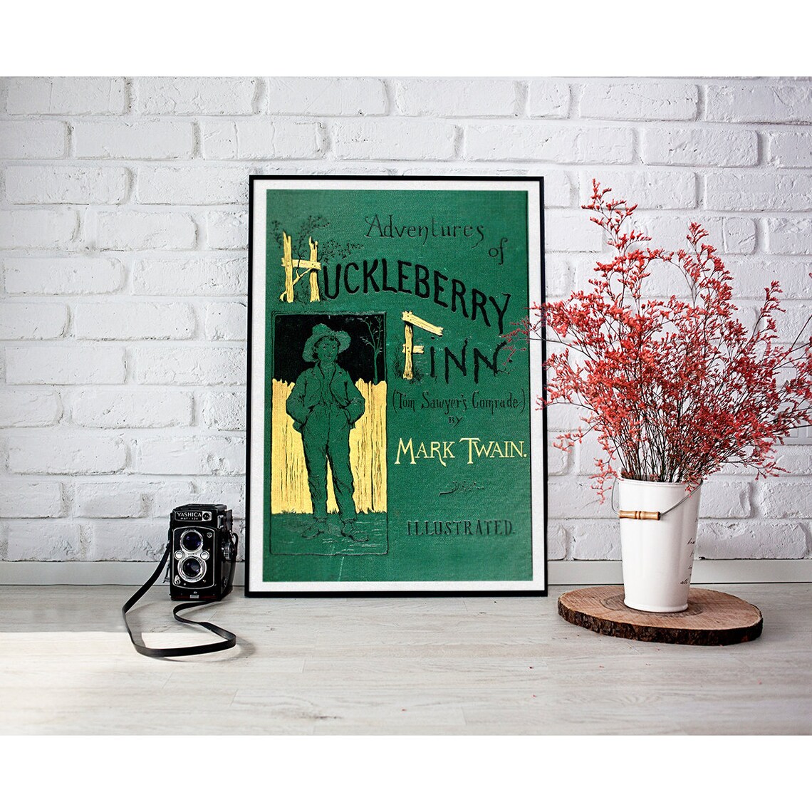 Huckleberry Finn Literary Wall Art Mark Twain Quote - Etsy