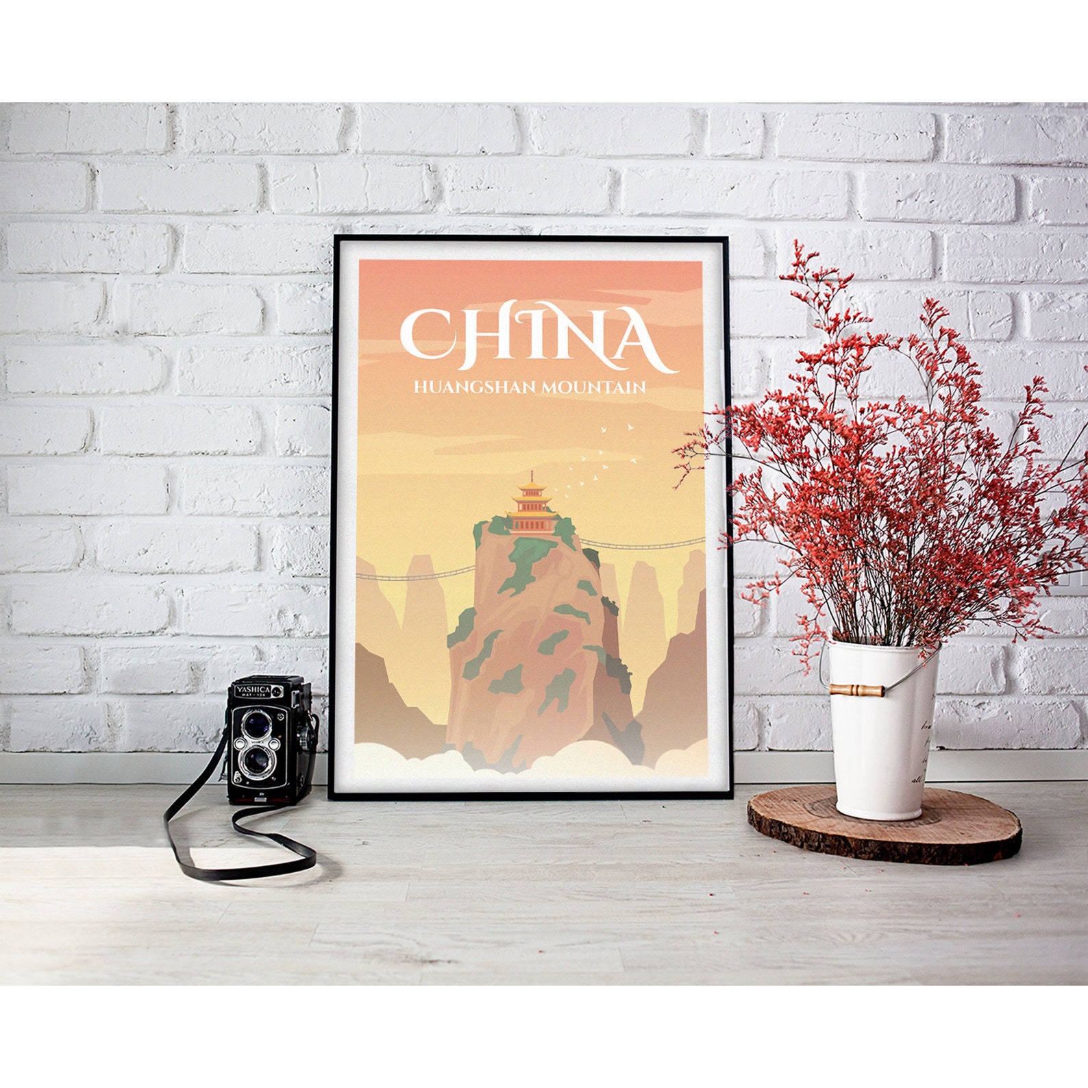 China Poster Vintage Travel Poster Minimalist Art Prints - Etsy