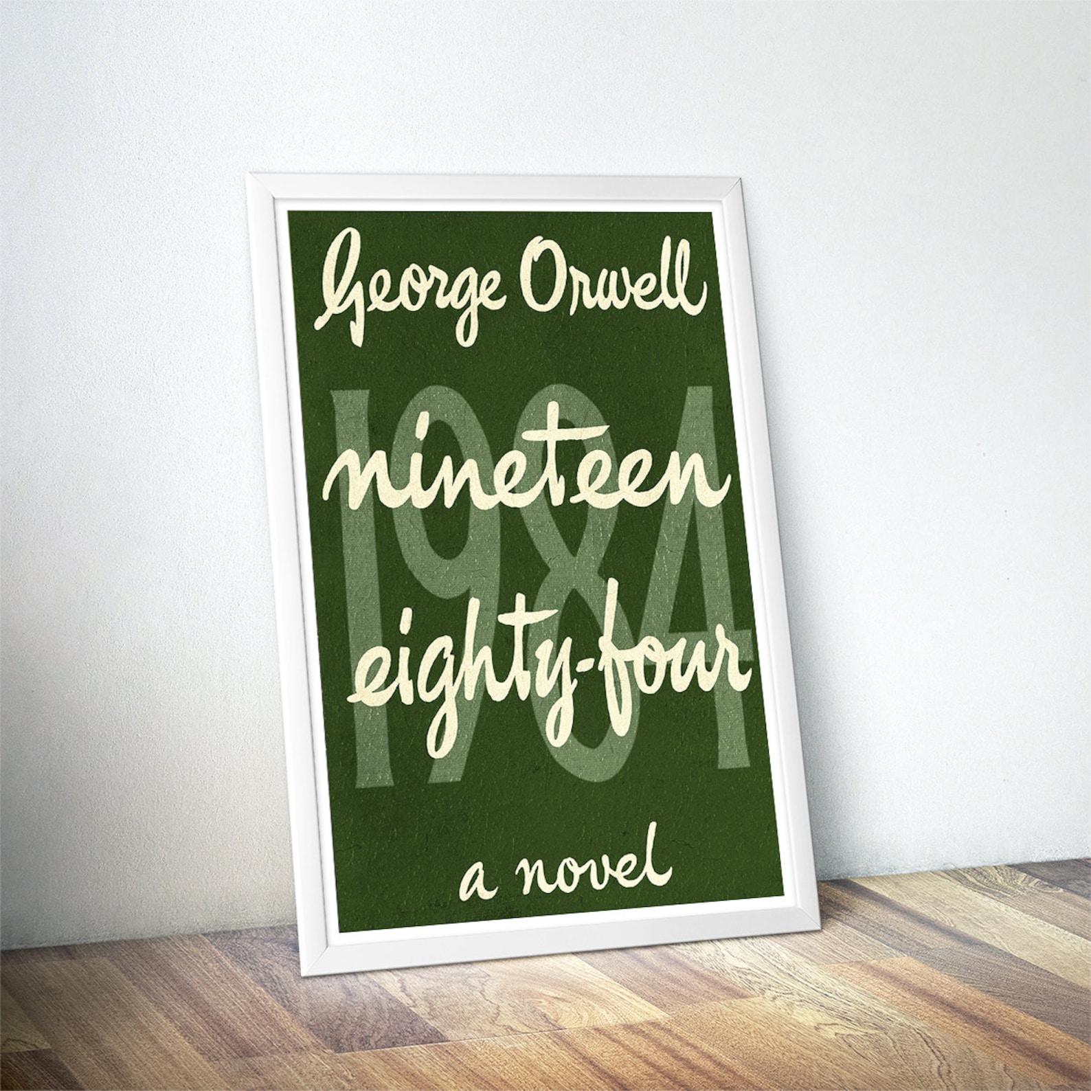 1984 Poster George Orwell Book Cover Posters Gift for Him - Etsy