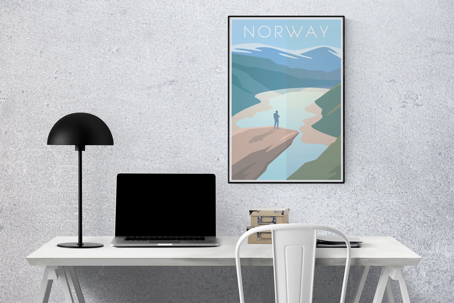Norway Poster Vintage Travel Poster Minimalist Art Prints | Etsy