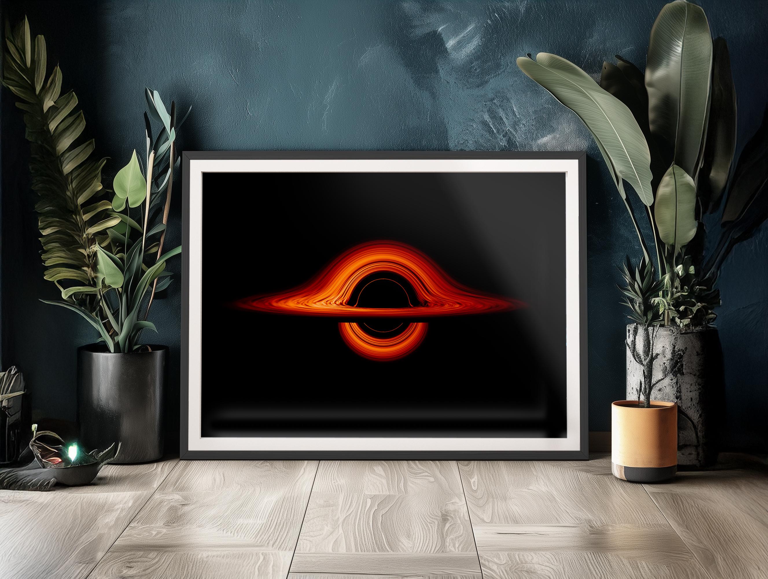 Black Hole Art Print: Astronomy Science Poster, Space Decor - Etsy