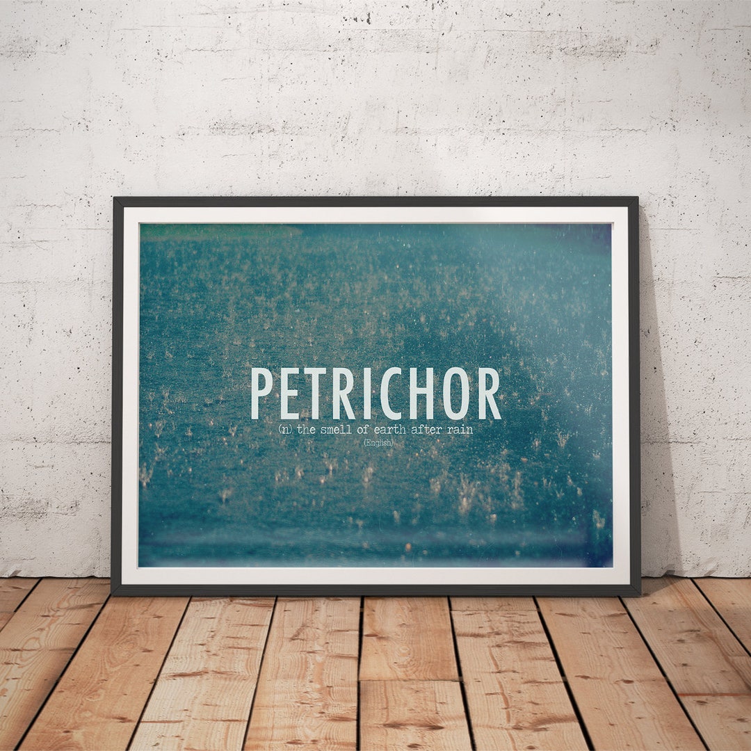 Petrichor Print: Literary Quote Poster, Book Lover Gift - Etsy