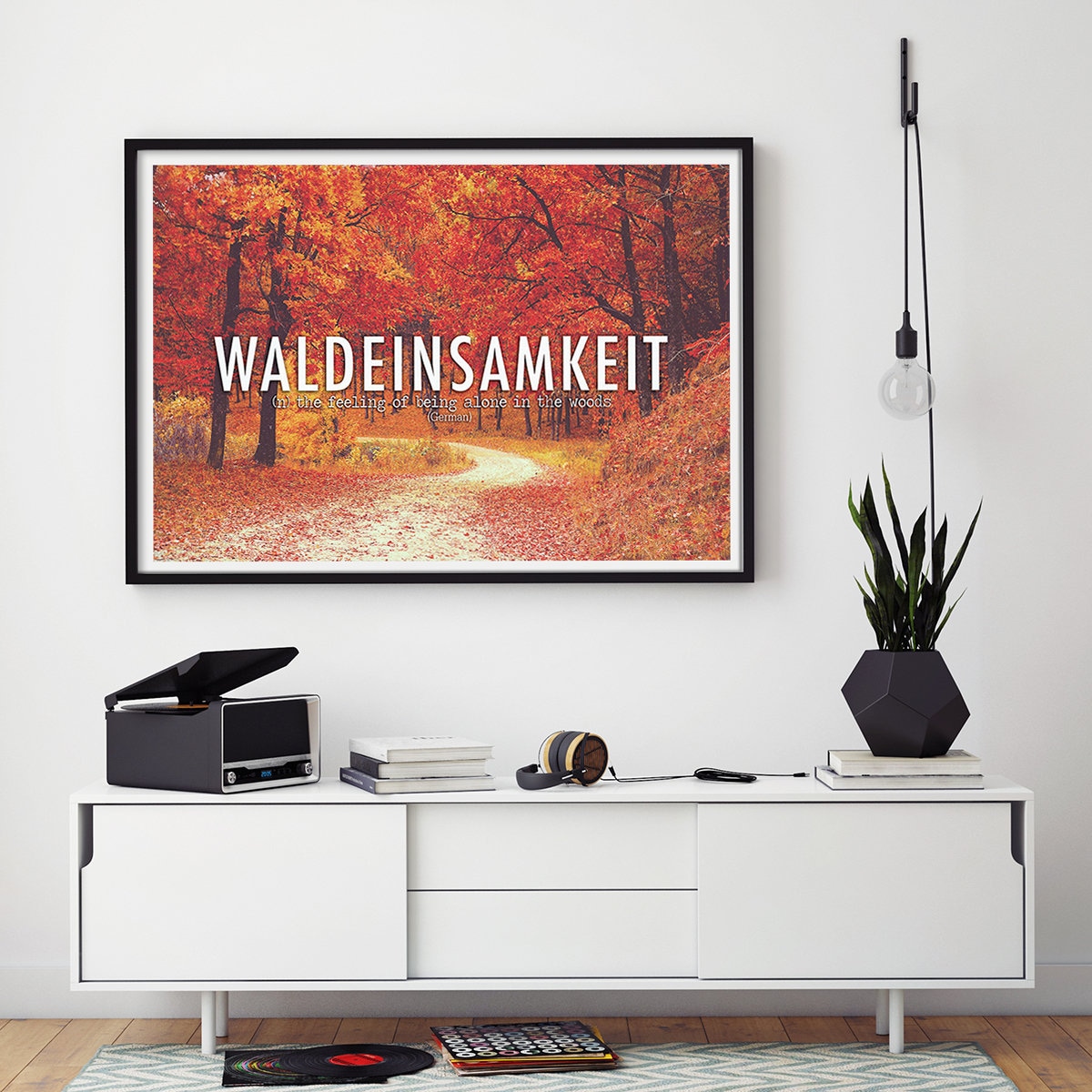 Waldeinsamkeit Motivational Quote Prints Motivational - Etsy