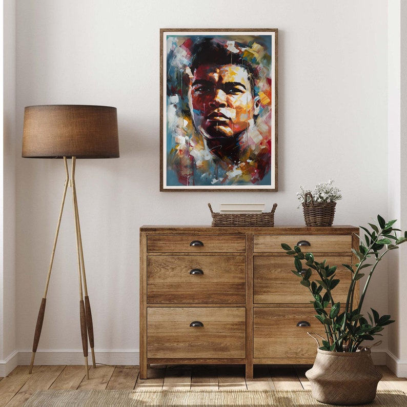 Muhammad Ali Print: Abstract Impressionist Boxing Legend Wall Art - Etsy