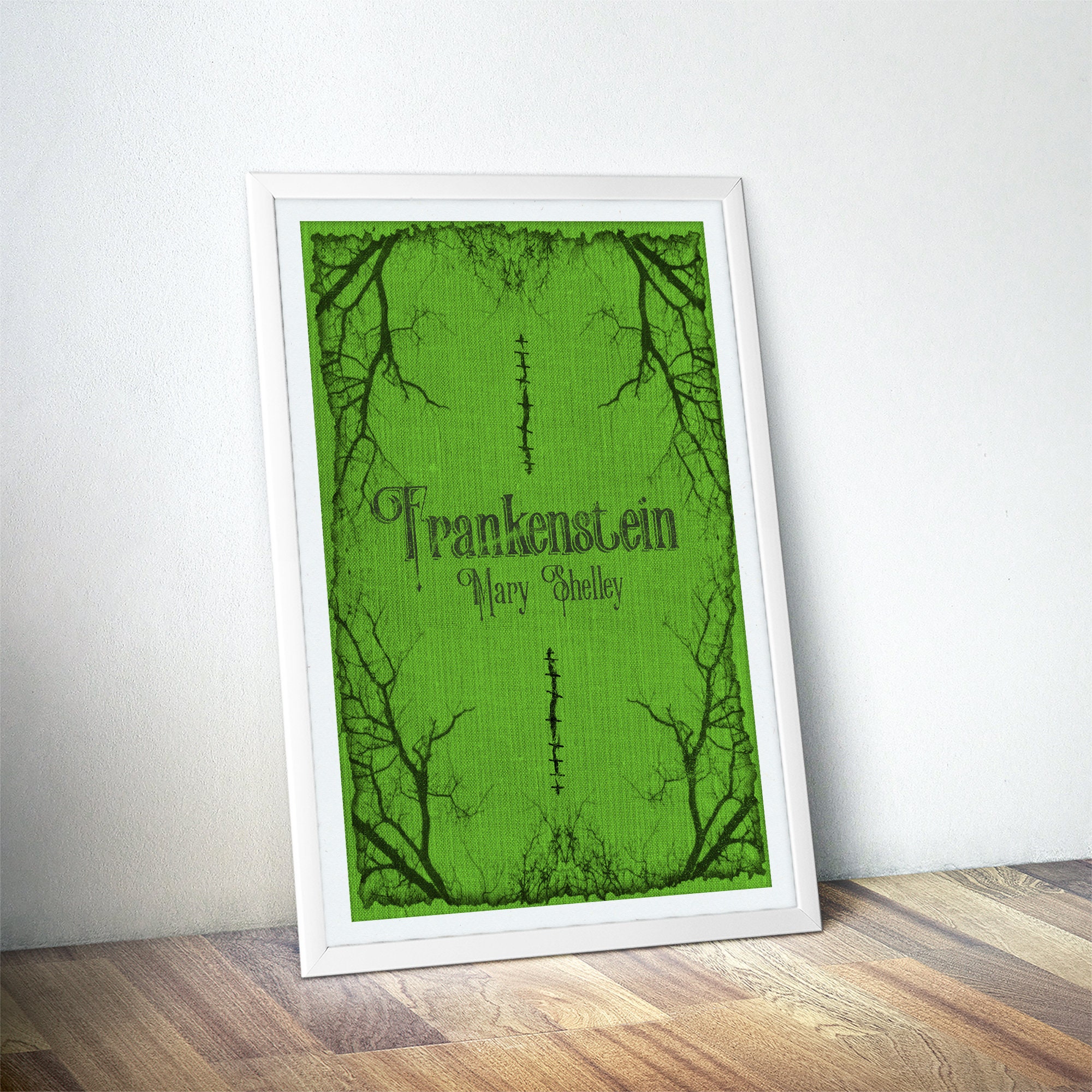Frankenstein Book Print Gothic Home Decor / Book Cover | Etsy