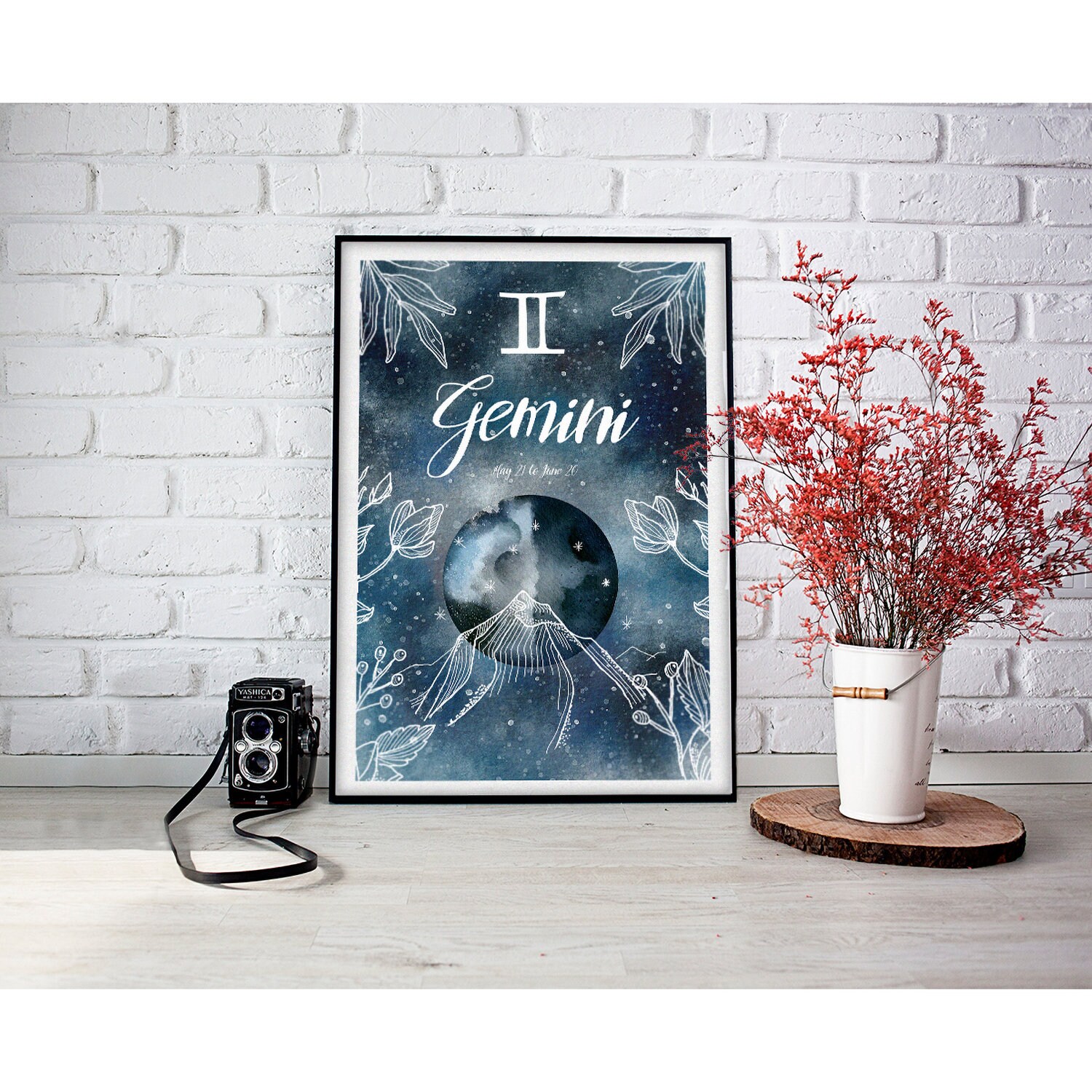 Gemini Print Gemini Poster / Gemini Gift / Gemini Zodiac - Etsy