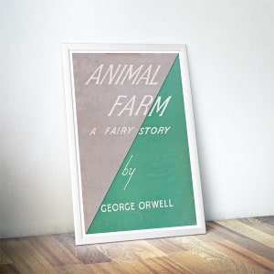 Animal Farm Print - Book Cover Posters | Gift for Him | Gift for Her ...