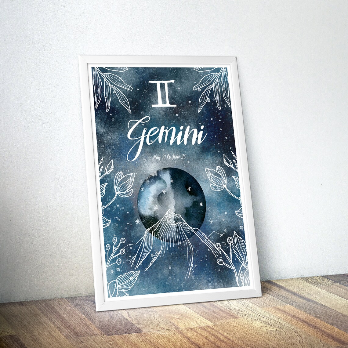 Gemini Print Gemini Poster / Gemini Gift / Gemini Zodiac - Etsy
