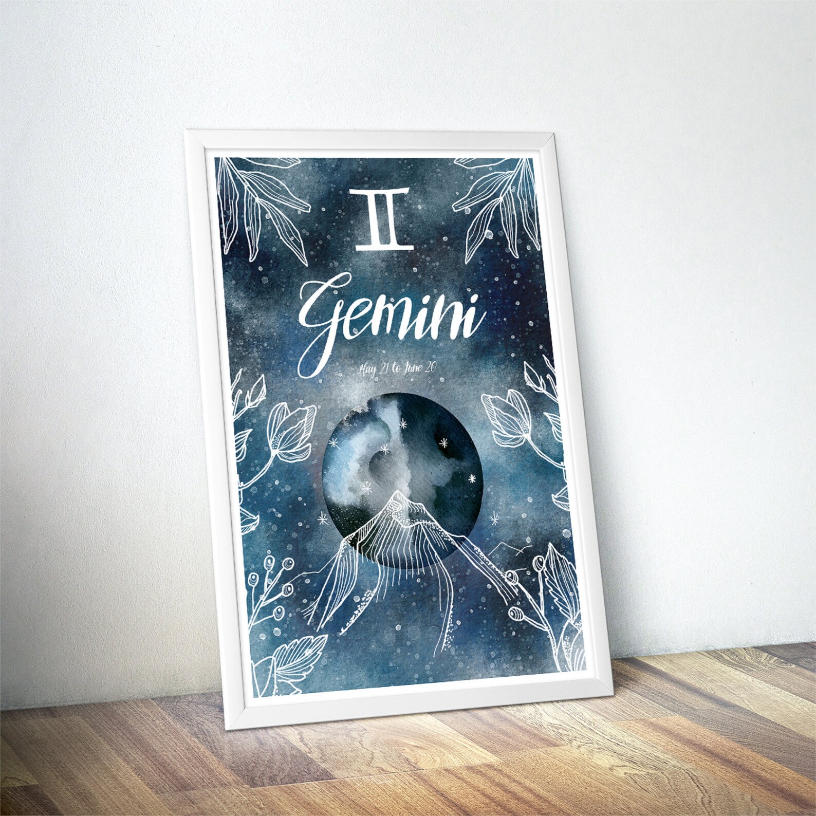 Gemini Print Gemini Poster / Gemini Gift / Gemini Zodiac - Etsy