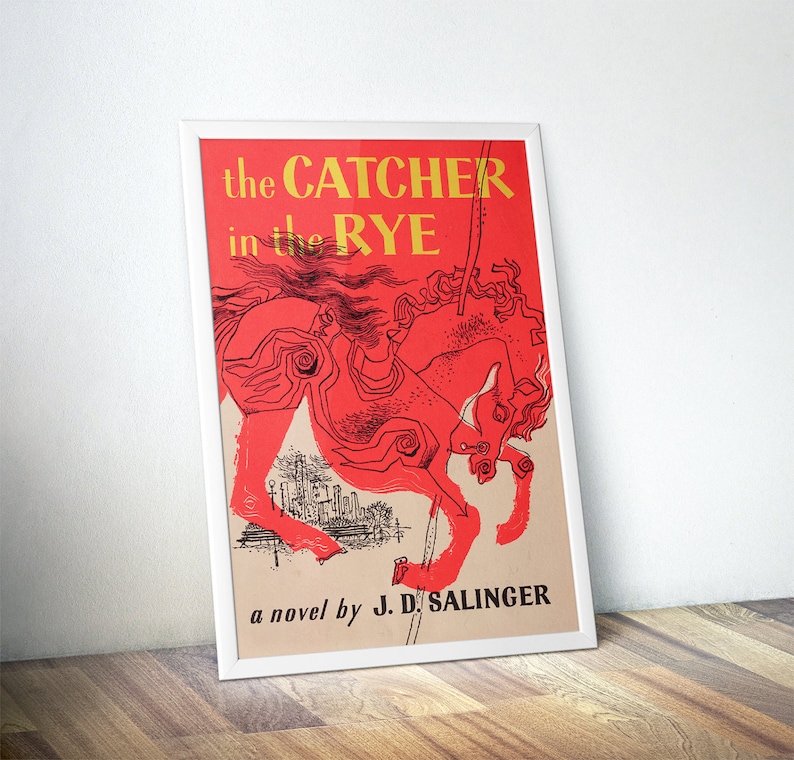 The Catcher in the Rye Poster Book Cover Posters Book - Etsy