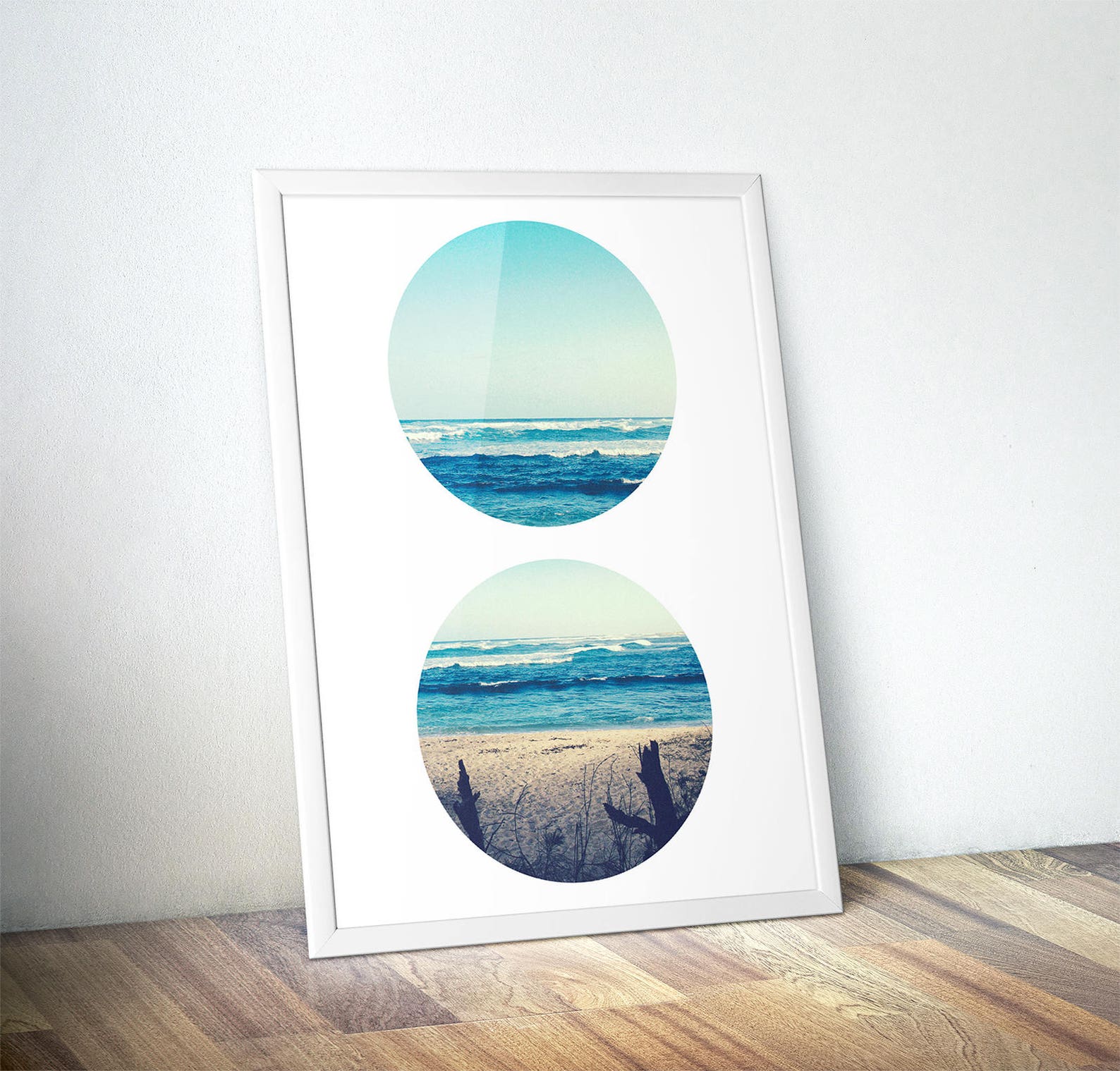 Beach Decor Minimalist Art Beach Wall Art Geometric Art | Etsy