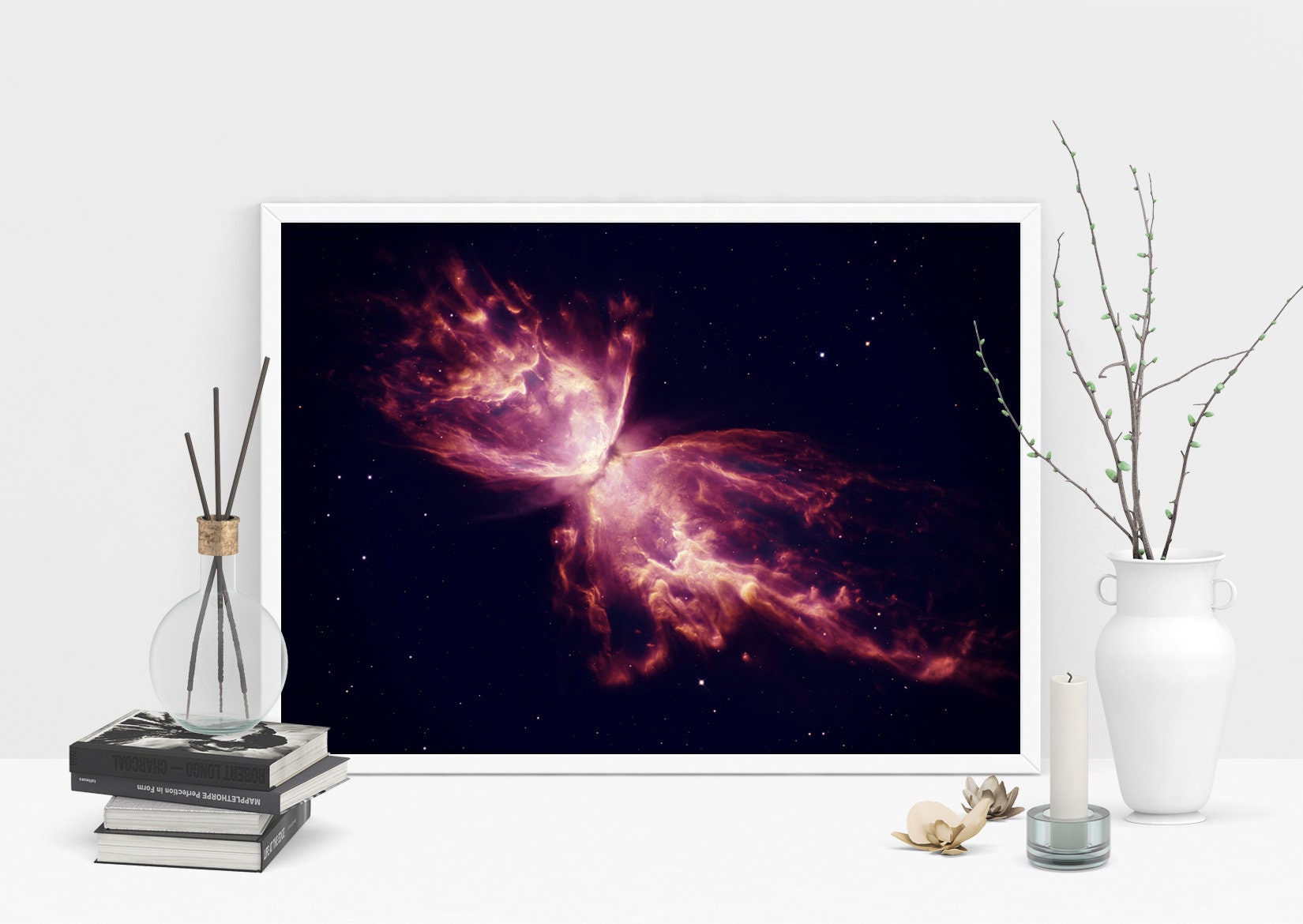 Hubble Stella Butterfly Space Poster Galaxy Art Galaxy - Etsy