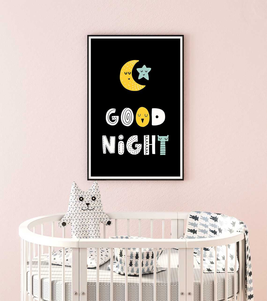 Nursery Prints good Night Boys Bedroom Decor or Girls Room - Etsy