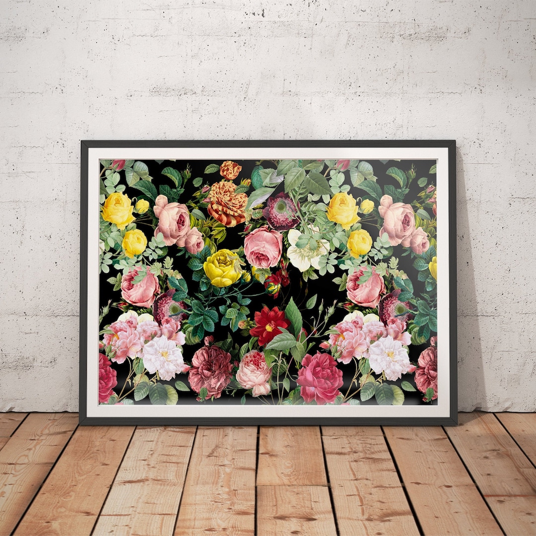 Vintage Botanical Print No.7 Flower Prints, Contemporary Wall Art ...