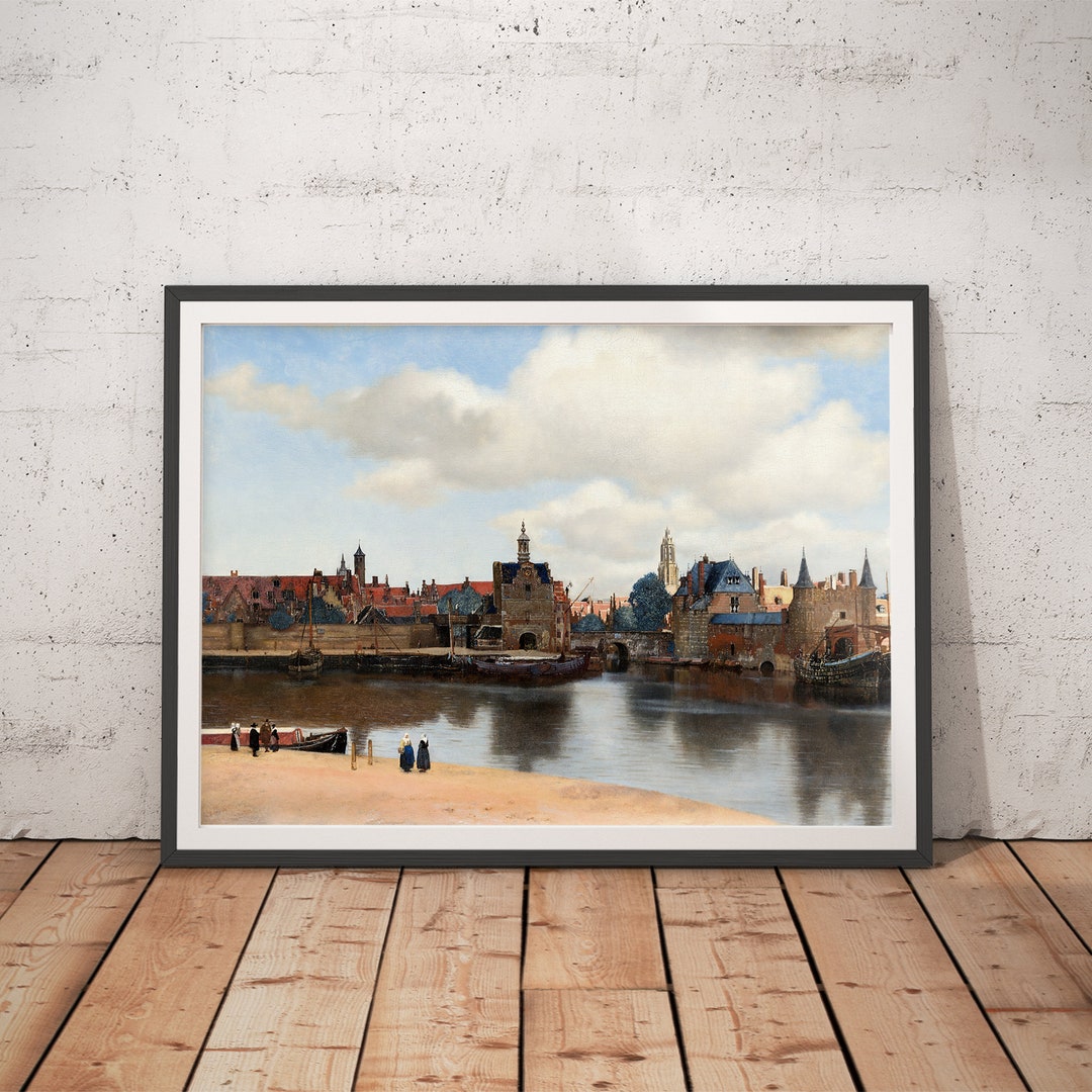 View of Delf Print - Johannes Vermeer Vintage Art - Classic Prints ...