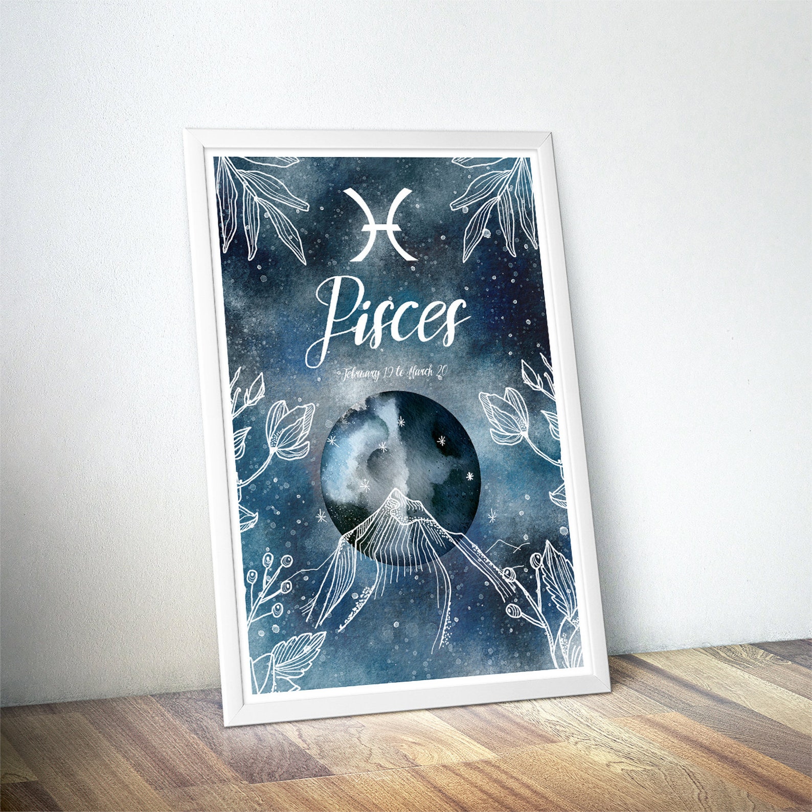 Pisces Print Pisces Poster / Pisces Gift / Pisces Zodiac - Etsy