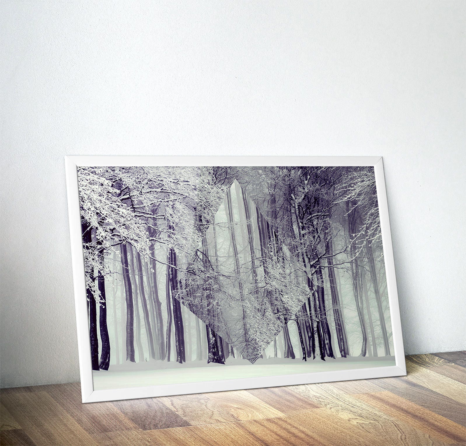 Scandinavian Modern Tree Print Modern Wall Art | Etsy