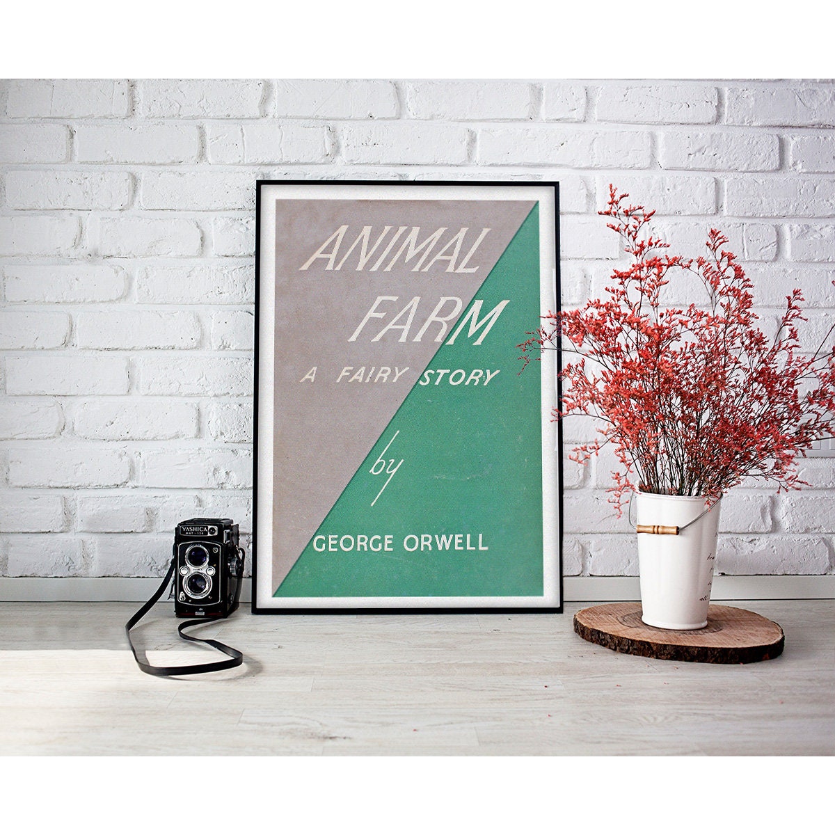 Animal Farm Print Book Cover Posters Gift for Him Gift - Etsy