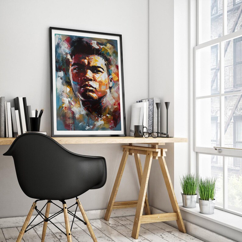 Muhammad Ali Print: Abstract Impressionist Boxing Legend Wall Art - Etsy