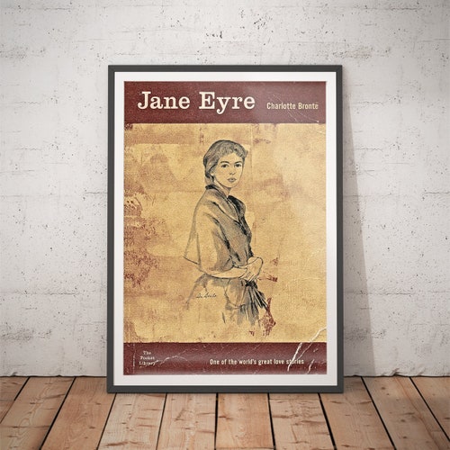 Jane Eyre Poster Illustrated Art Print - Etsy