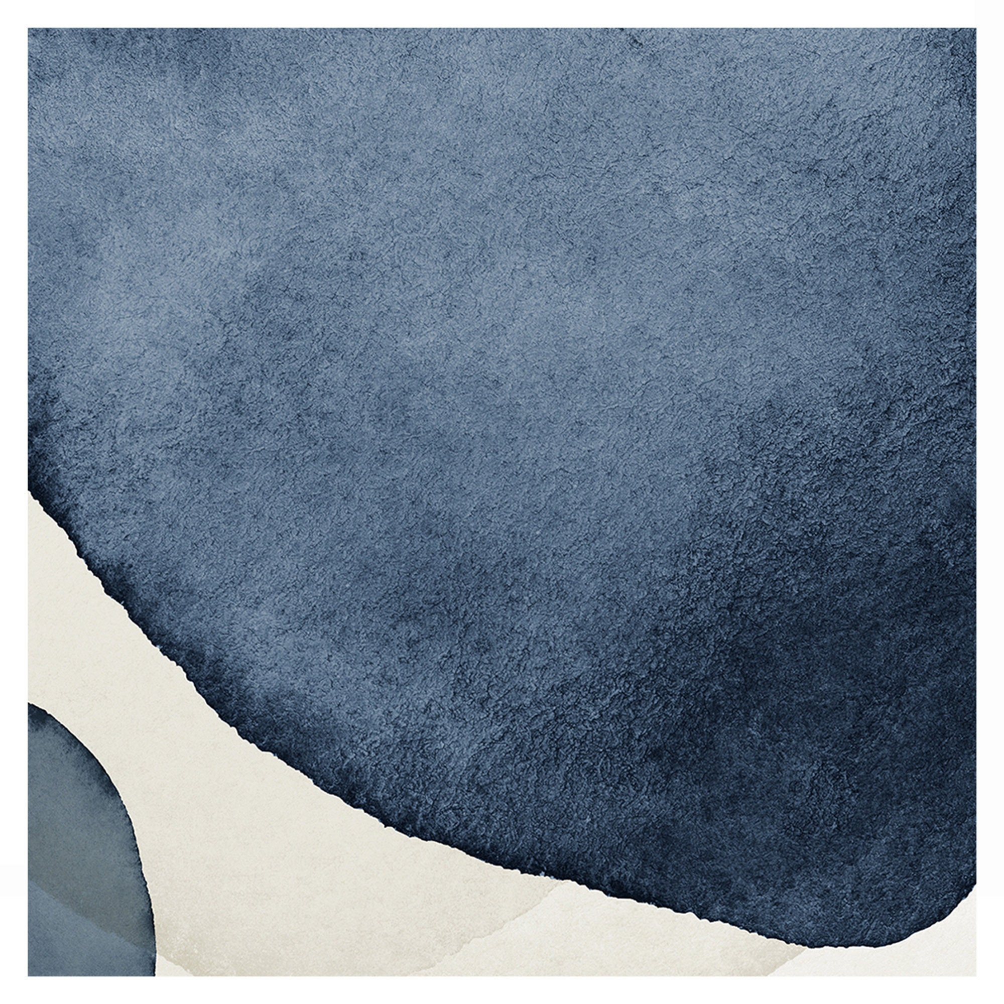 Bluey Watercolor Abstract Wall Art No.7 Modern Minimalist | Etsy