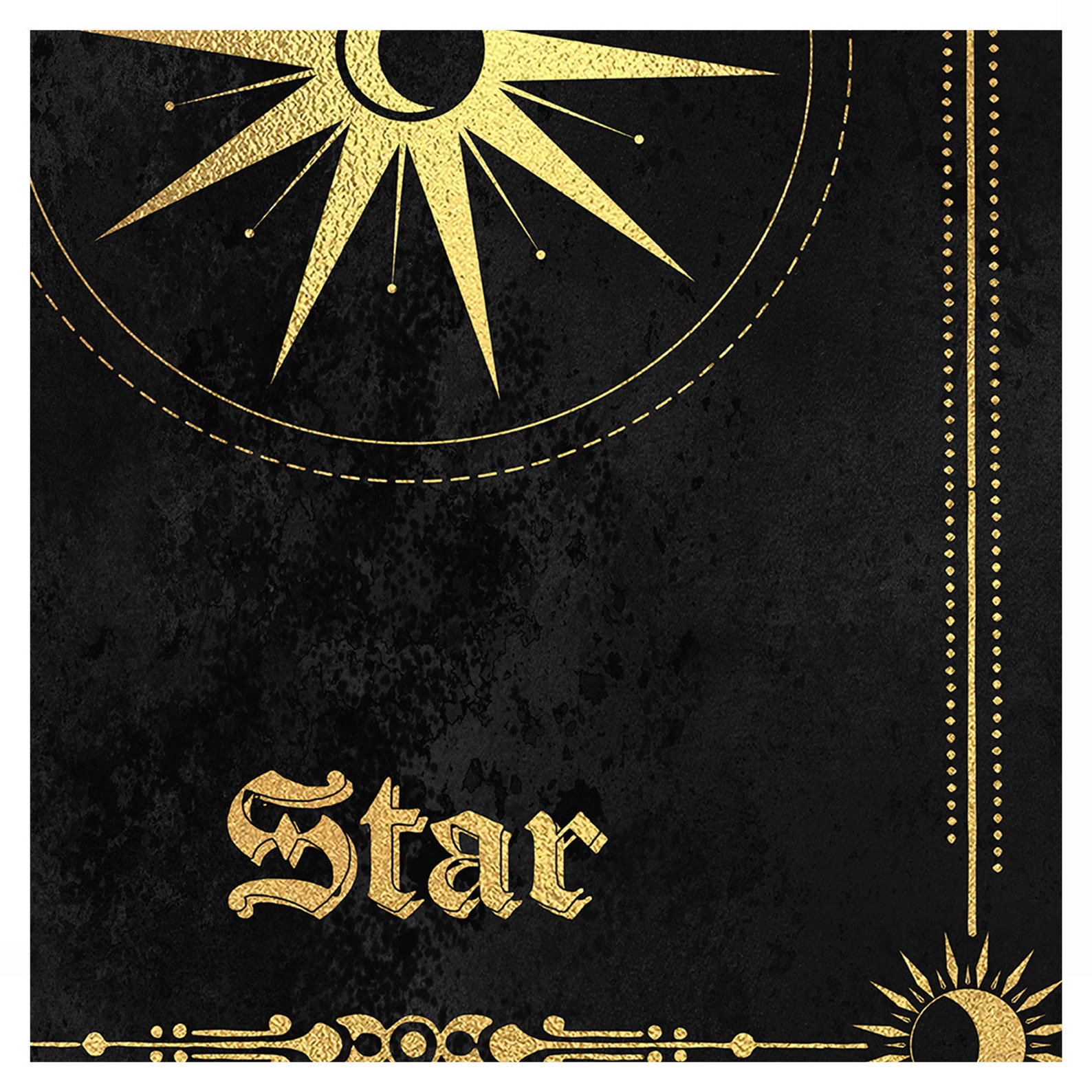 Tarot Print Star Mystical Art / Contemporary Wall Art / Occult Print ...