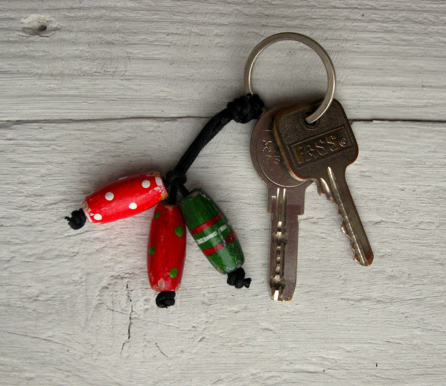 Keychain on a Backpack Key Chain of Wooden Beads Gift for Girls Beads ...