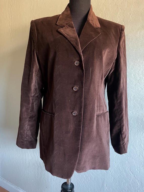 Vintage velvet brown jacket - Gem