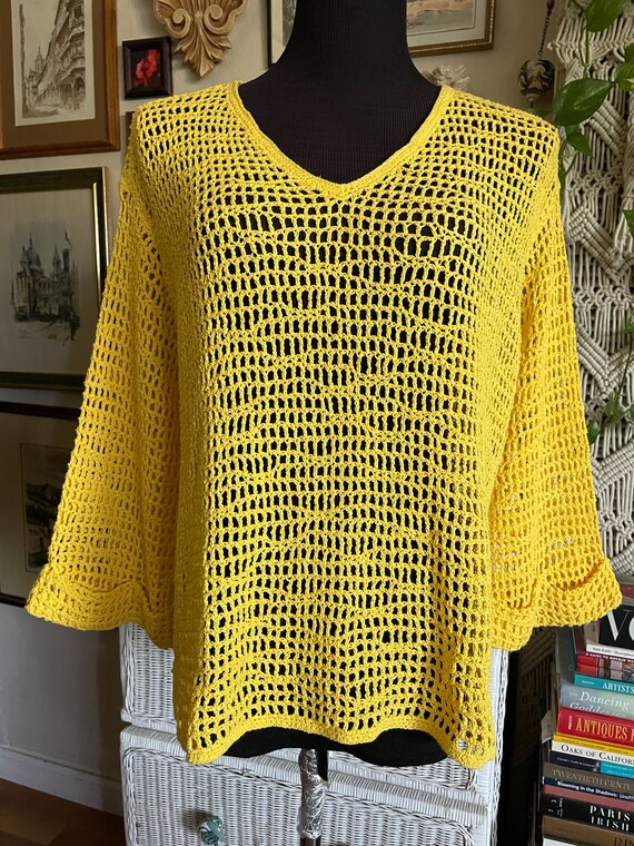 yellow vintage top - Gem