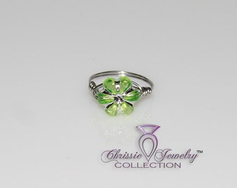 Handcrafted Purple Lucite Acrylic Flower Little Girls Rings | Etsy