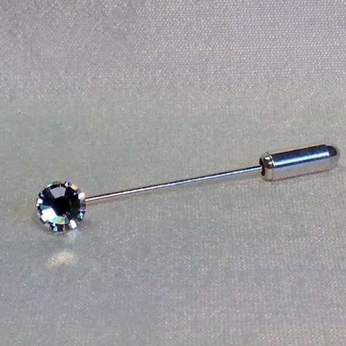 Crystal Cravat/tie Pin. Available in Silver or Gold Plated Pin - Etsy