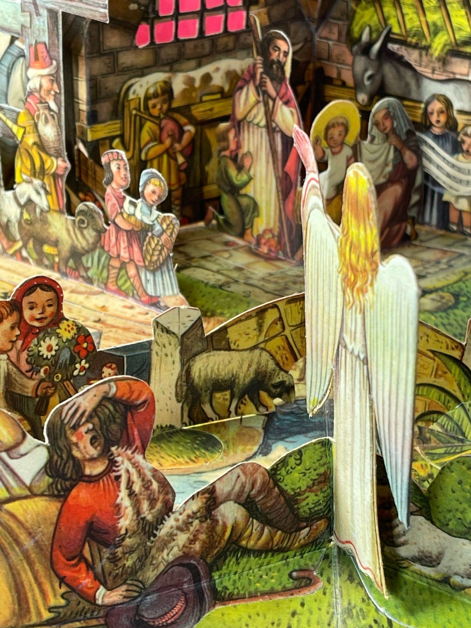 Vintage 1950s 3D Fold Out Nativity Scene-czech-mid Century-kitschy ...