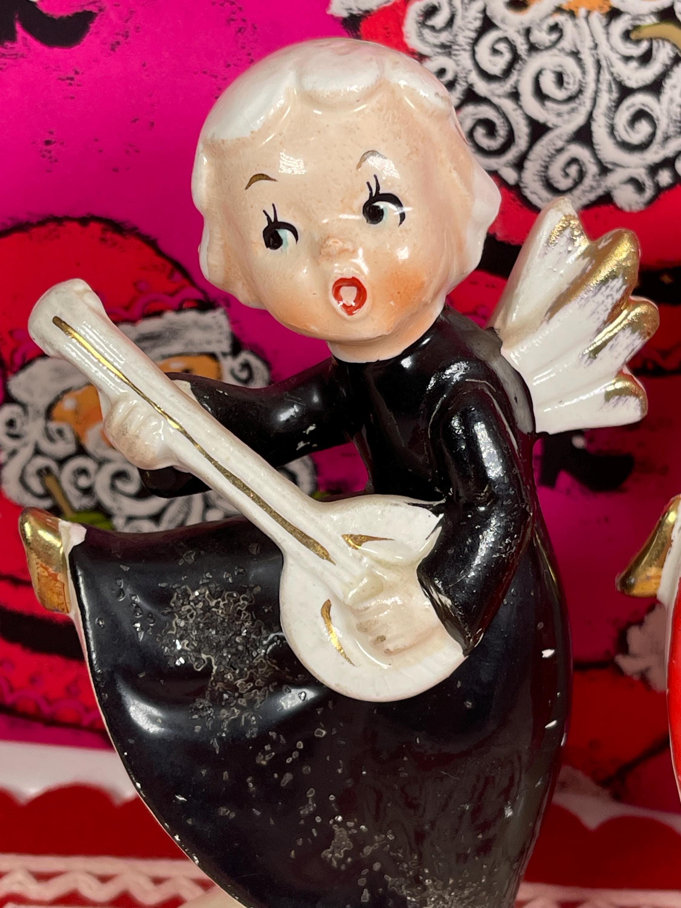 Vintage Dancing Christmas Angels Salt & Pepper Shaker Set-mid Century ...