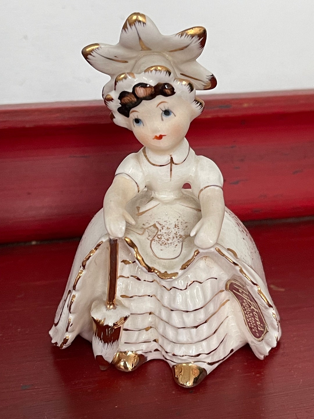 Vintage Lefton Bloomer Girl-flower Girl-kw10531-japan-mid Century ...