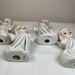 Vintage Adorable Angel Set-set of 4 Angels-white Gowns-gold Trim-mid ...