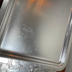 Vintage Kensington Aluminum Tray- Art Deco-hound and Hunter Metal Tray ...