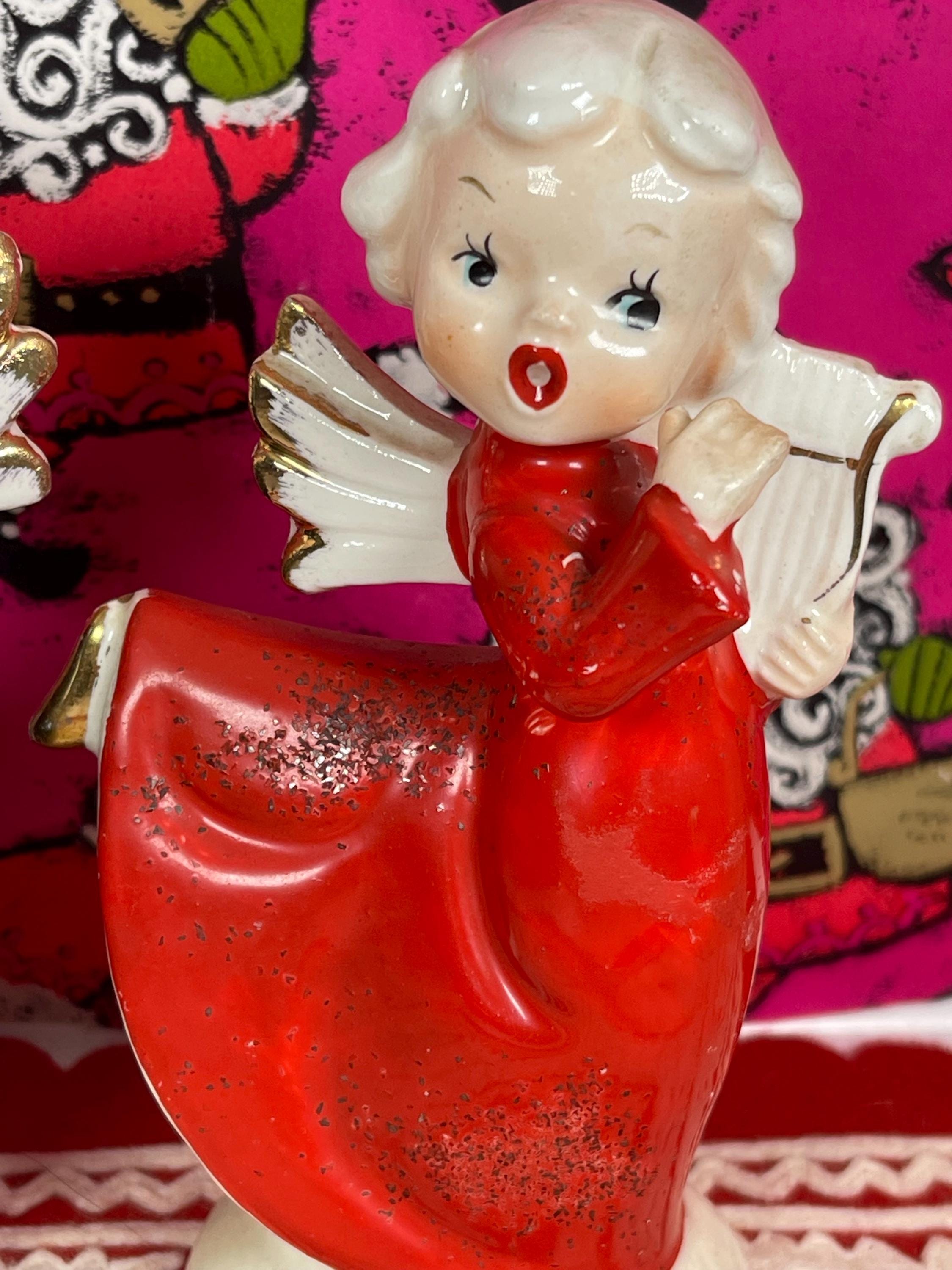 Vintage Dancing Christmas Angels Salt & Pepper Shaker Set-mid Century ...