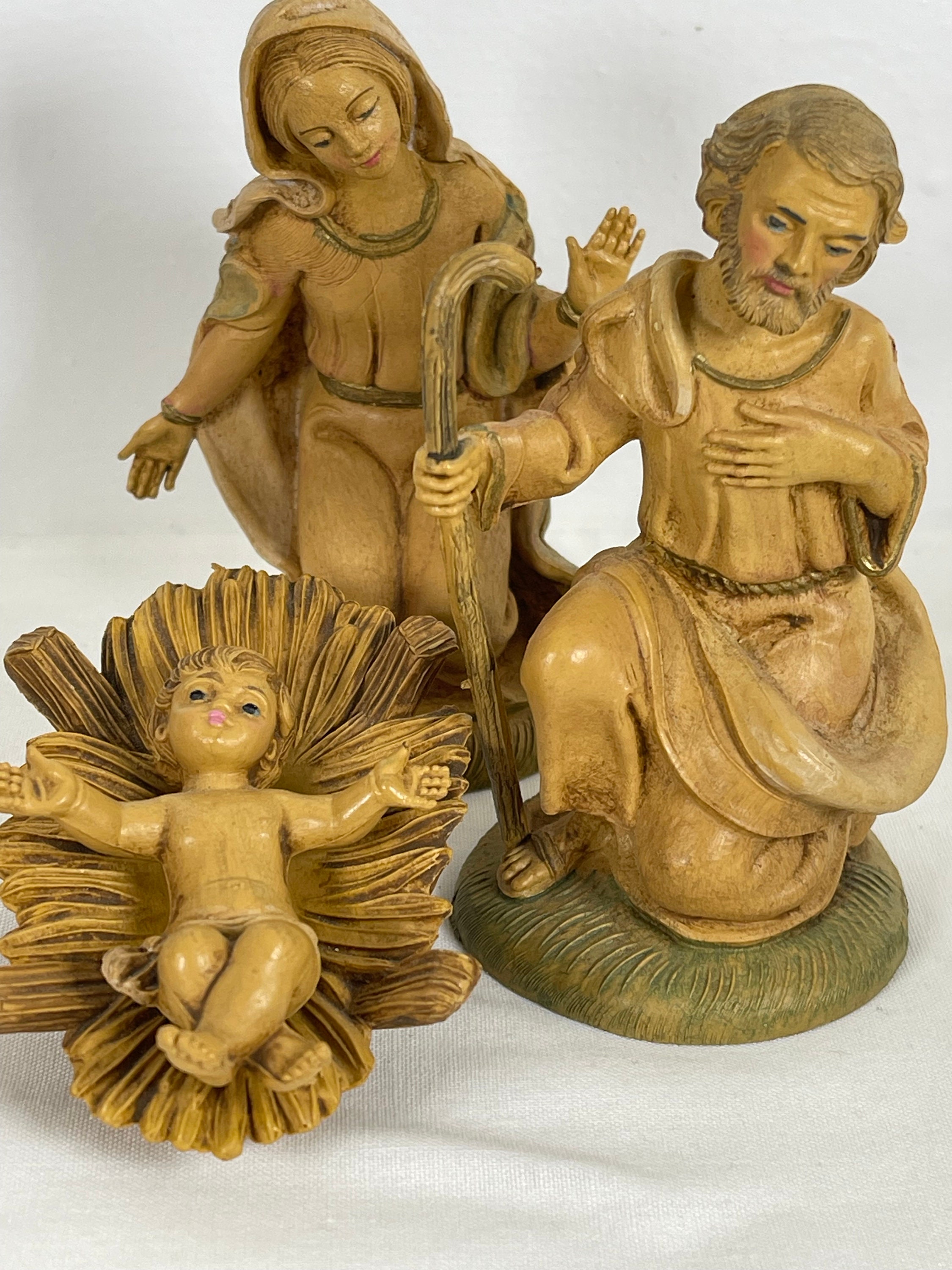 Vintage 1970s Fontanini Italy 9 Piece Nativity Figurine Set-holy Family ...