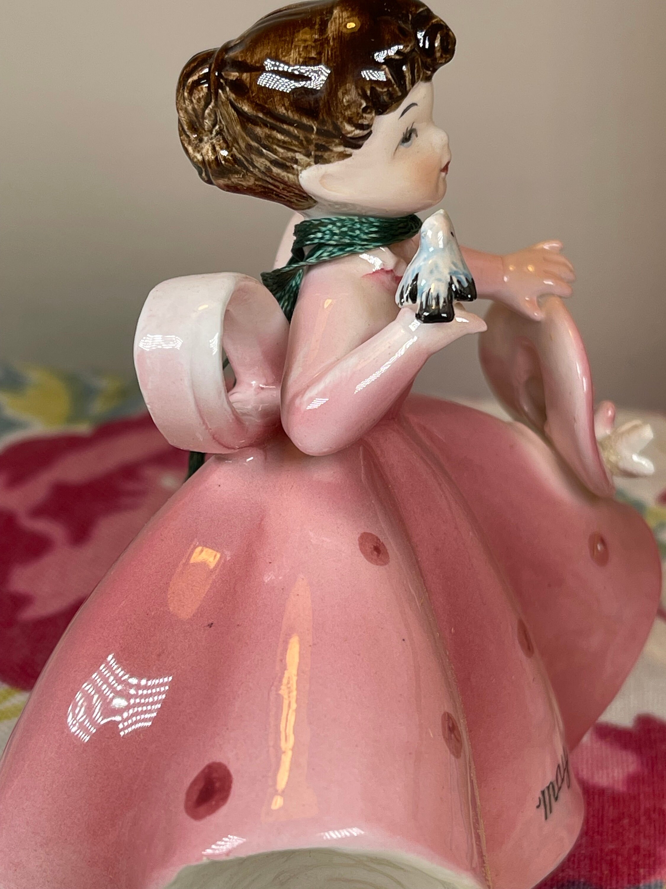 Vintage RARE Lefton May Birthday Girl-nos-1853-mid Century-kitschy-girl ...