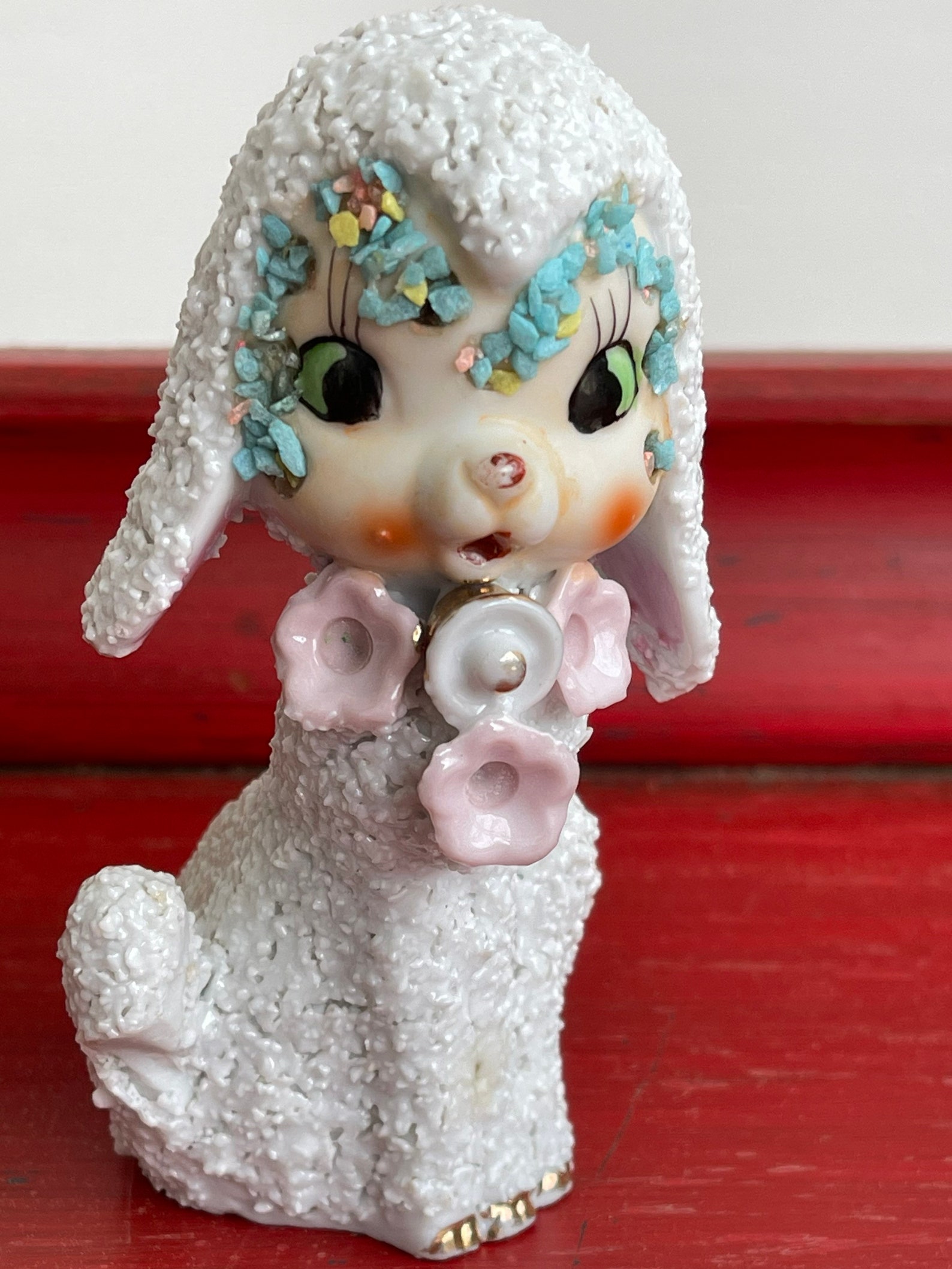 Vintage Sugar Lamb With Flowers-kitschy-mid Century-collectible Kitsch ...