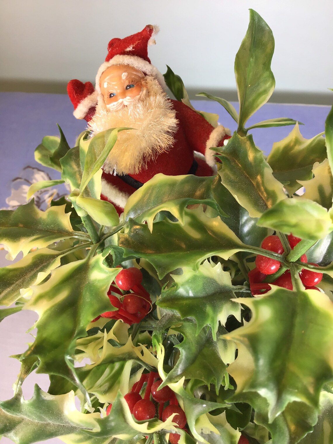 Vintage Rubens Japan Planter With Greenery-santa-red - Etsy