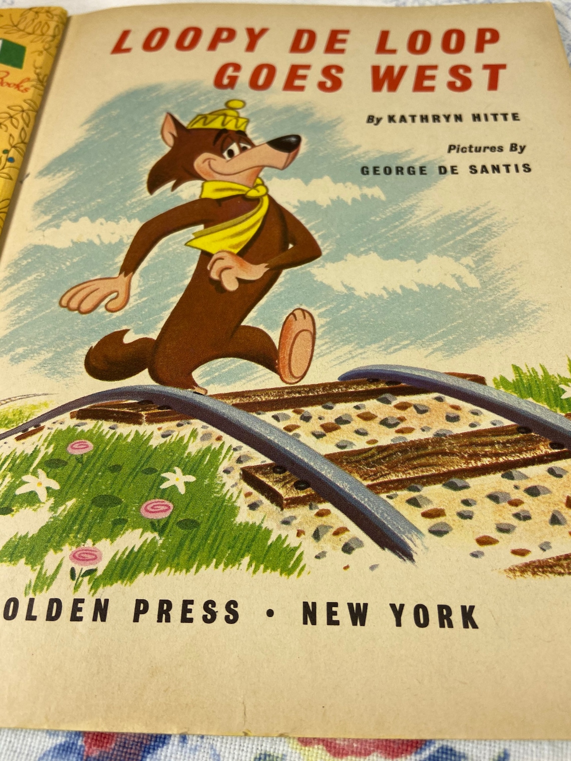 Vintage Loopy De Loop Goes West-hanna Barbara-little Golden - Etsy