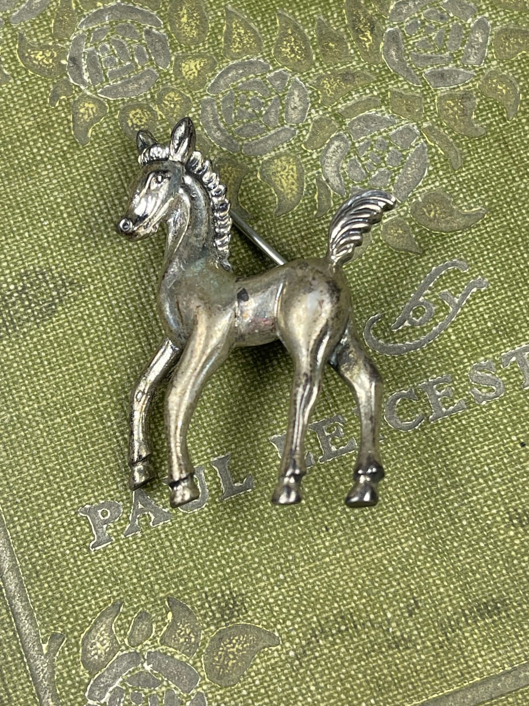 Vintage BEAU Sterling Horse Pin-1950s Horse Pin-sterling Silver Pony ...