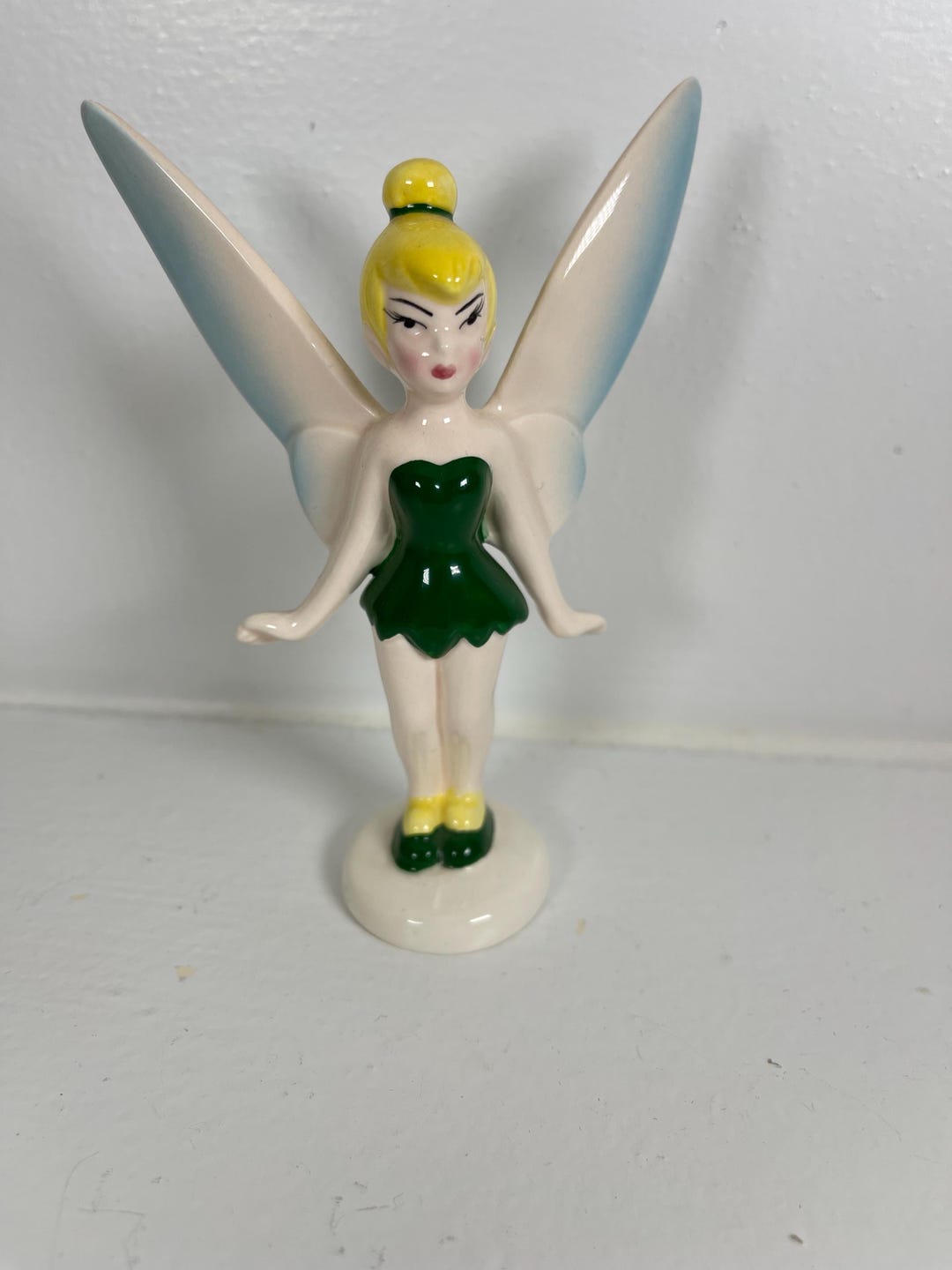 Vintage Disney Ceramic Tinkerbell Figurine 1980s Kitschy-peter Pan ...