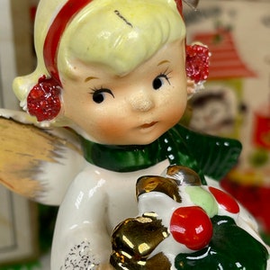 Vintage RARE Geo Z Lefton December Angel With Rhinestone Accents ...