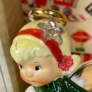 Vintage RARE Geo Z Lefton December Angel With Rhinestone Accents ...
