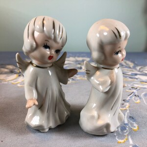 Vintage Adorable Angel Set-set of 4 Angels-white Gowns-gold | Etsy
