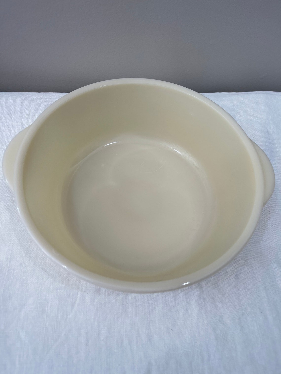 Vintage Fire King Ivory Philbe Glass 2 Piece Casserole - Etsy